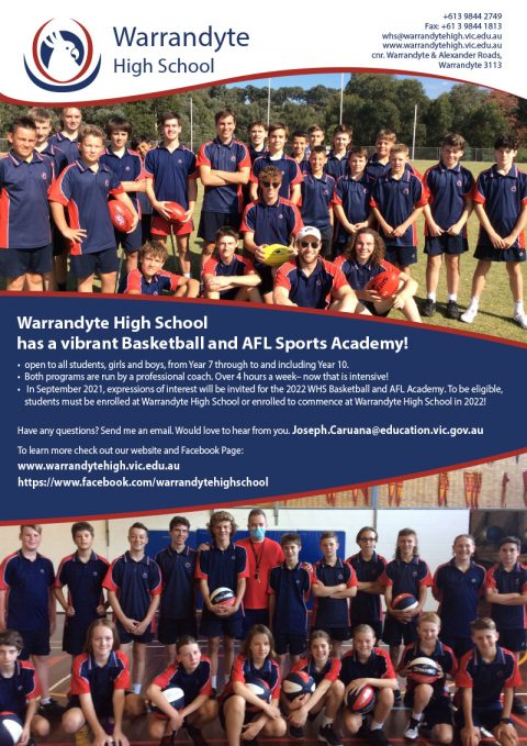 WHS Sports Academy | Warrandyte High School